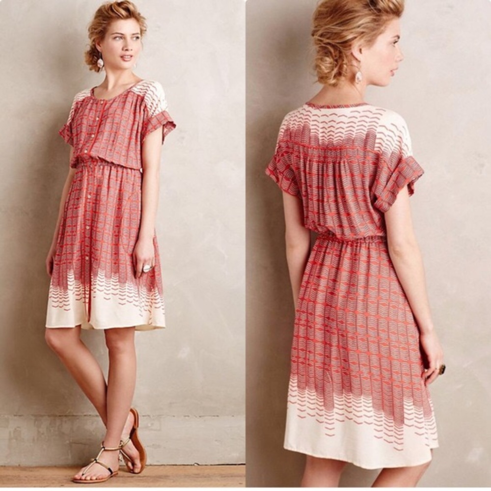 Anthropologie Maeve Veronia Shirt Dress - Gem